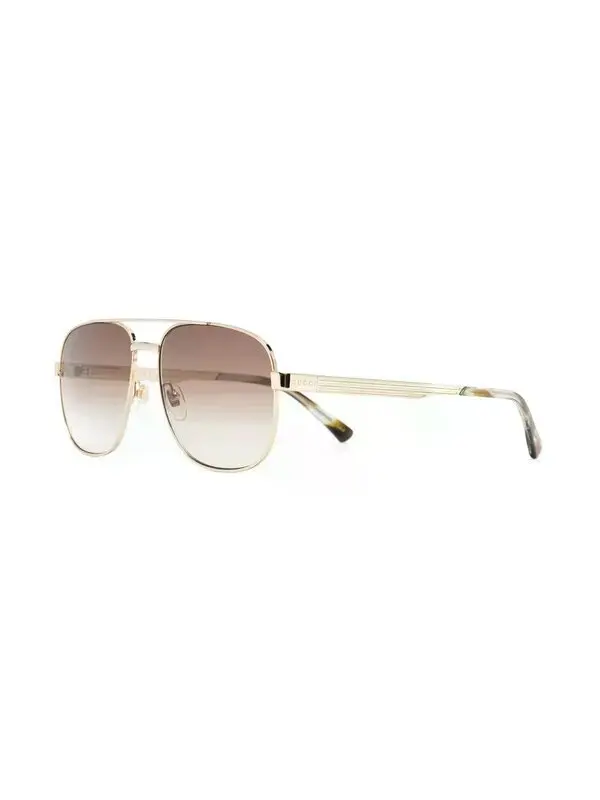 Gucci Pilot-frame Tinted Sunglasses