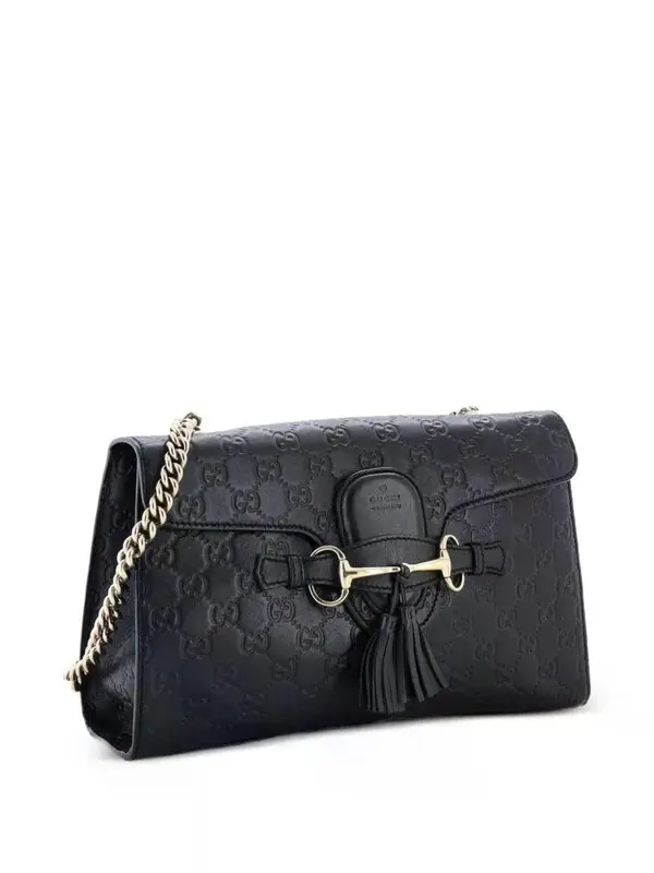 Gucci Emily Chain Flap Bag Guccissima Leather Medium Shoulder Bag