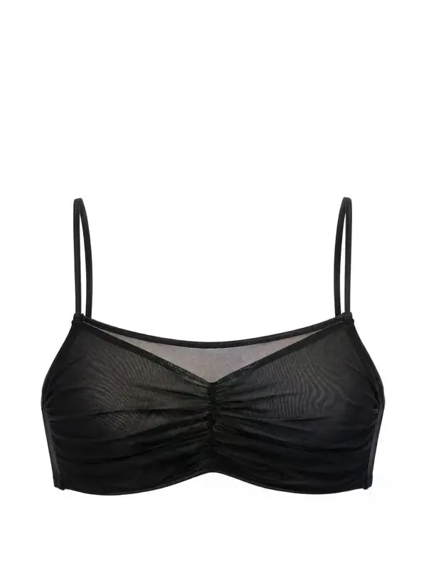 ZHILYOVA Gathered Mesh-panel Bra