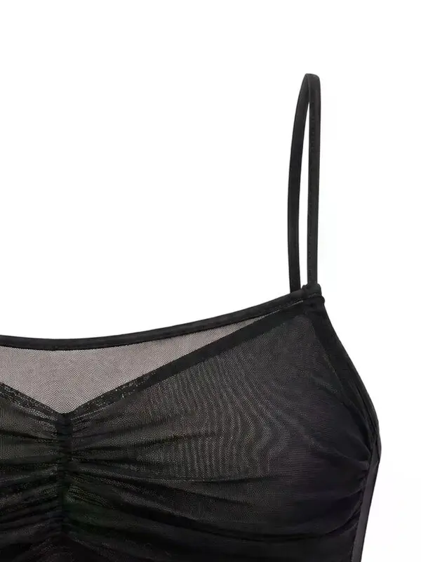 ZHILYOVA Gathered Mesh-panel Bra