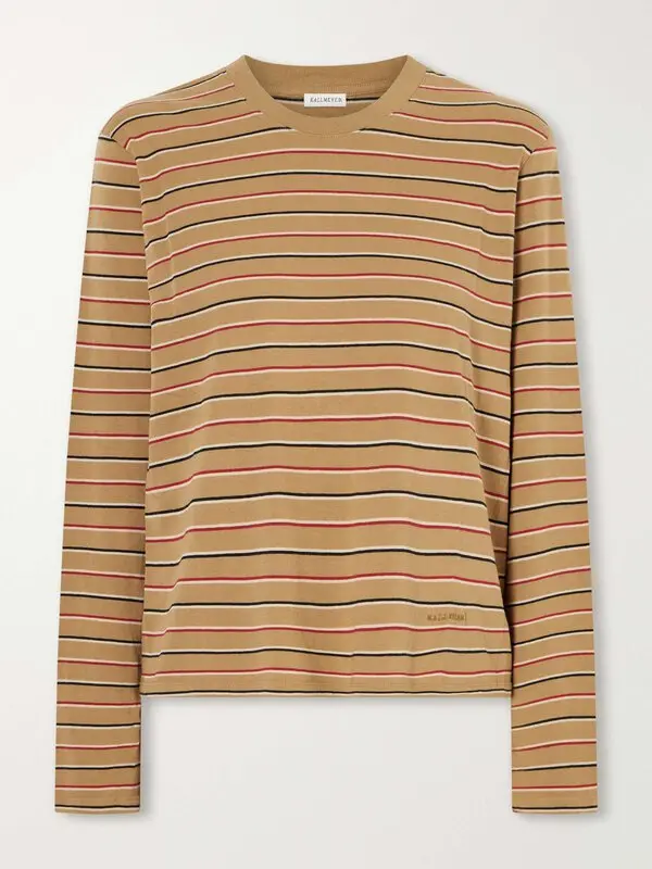 KALLMEYER Wynn Striped Cotton-jersey T-shirt
