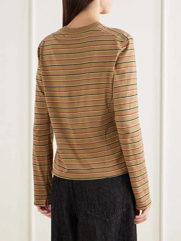 KALLMEYER Wynn Striped Cotton-jersey T-shirt