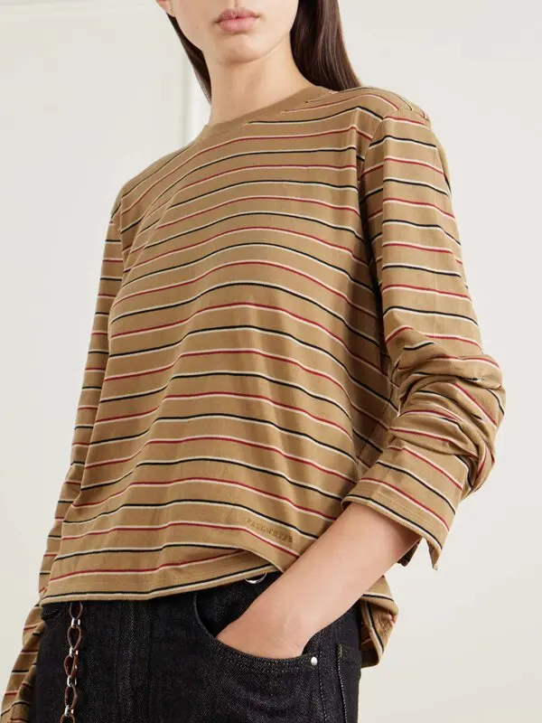 KALLMEYER Wynn Striped Cotton-jersey T-shirt