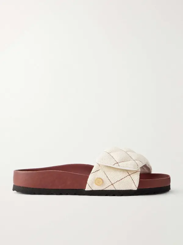 BIRKENSTOCK Sylt Padded Quilted Canvas Sandals