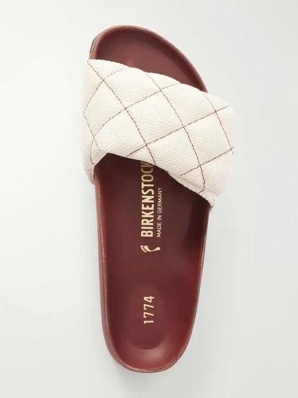 BIRKENSTOCK Sylt Padded Quilted Canvas Sandals