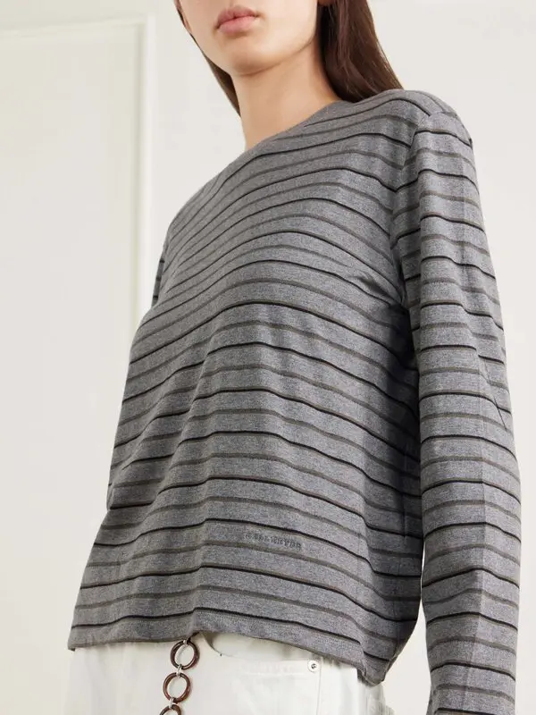 KALLMEYER Wynn Striped Cotton-jersey T-shirt