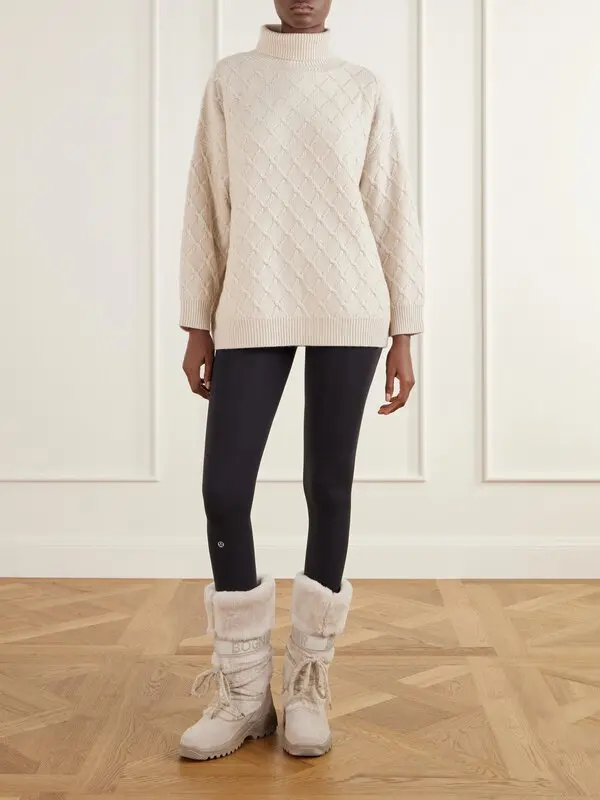 Bogner Alta Badia Shearling-trimmed Suede Ankle Boots - Neutrals