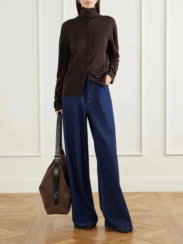 KALLMEYER Leona Wool And Silk-blend Cardigan
