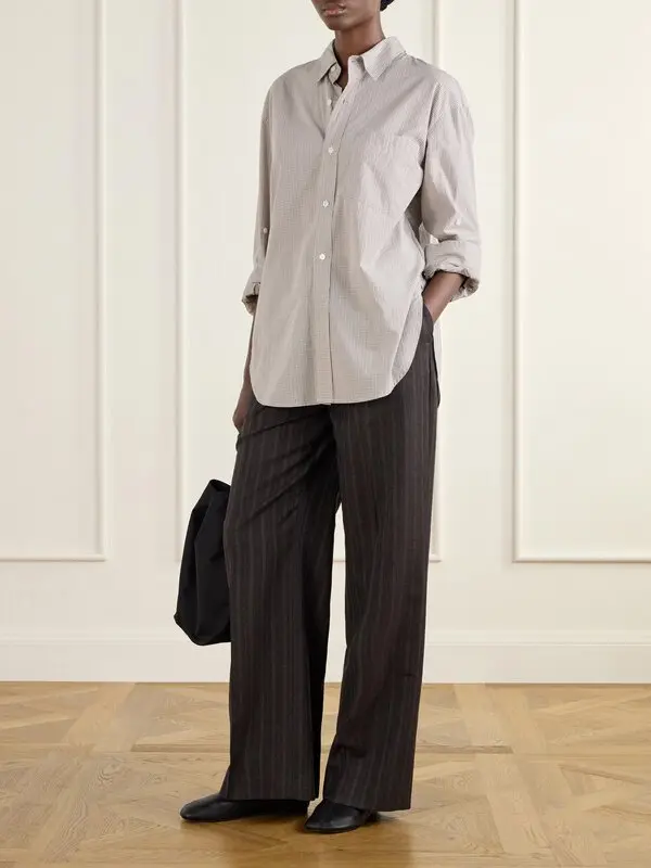 MFPEN Primary Striped Wool Straight-leg Pants