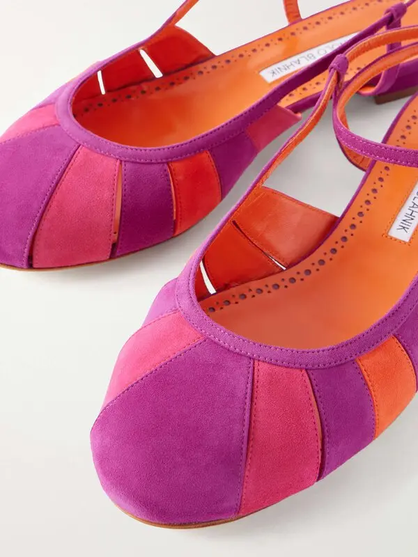 Manolo Blahnik Cloudad 10 Suede Flats