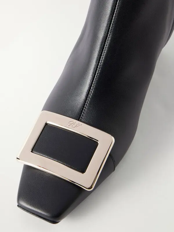 ROGER VIVIER Belle Vivier 60 Leather Ankle Boots