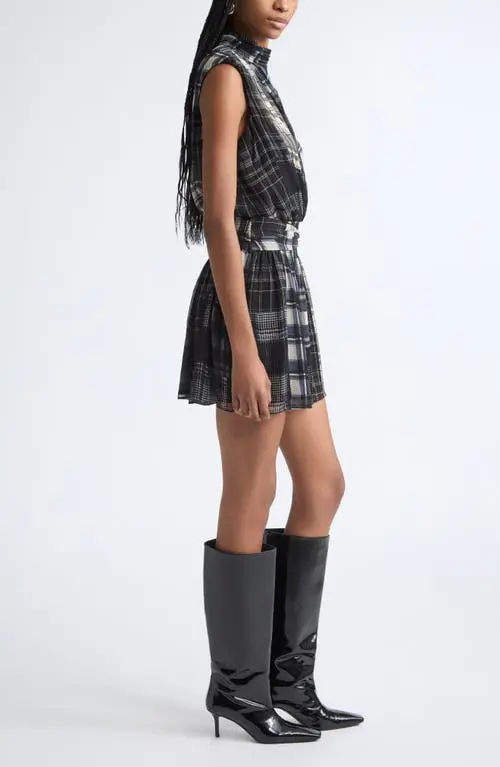 Ramy Brook Leah Mock Neck Minidress