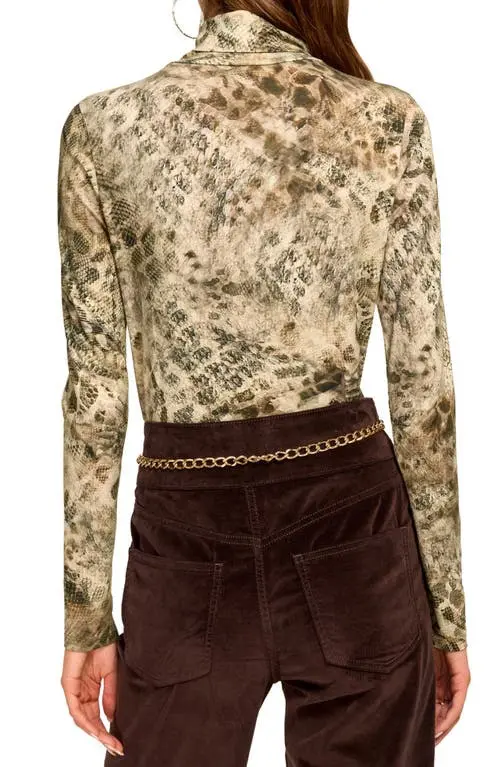 Ramy Brook Thea Mock Neck Long Sleeve Top
