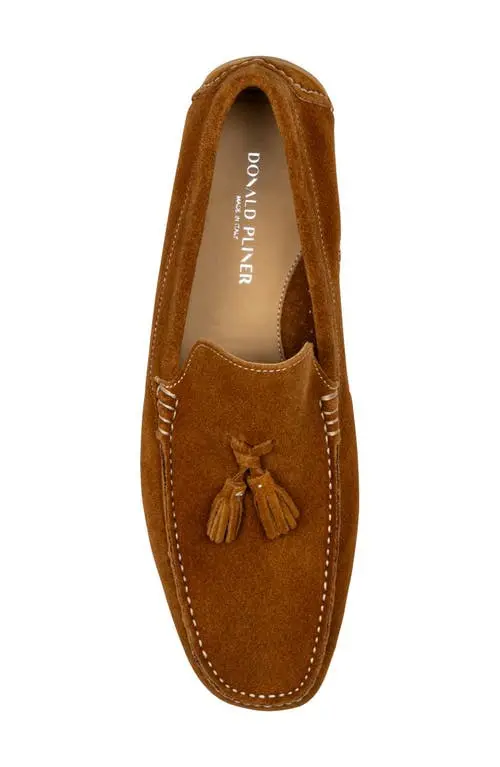 DONALD PLINER Octavius Tassel Driving Loafer - Honey