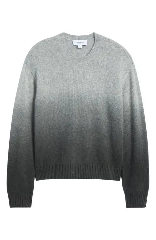 Fleurette Dip-dye Cashmere & Silk Crewneck Sweater - Flint