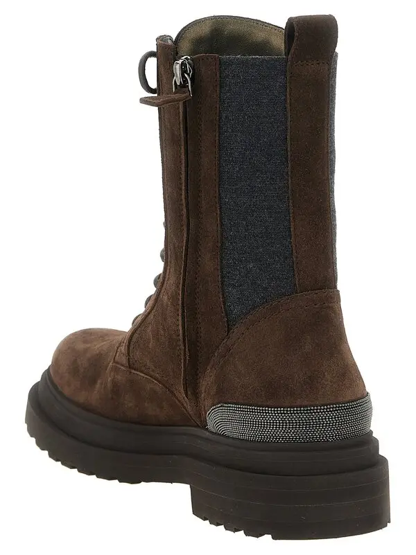 Brunello Cucinelli Precious Detail' Ankle Boots