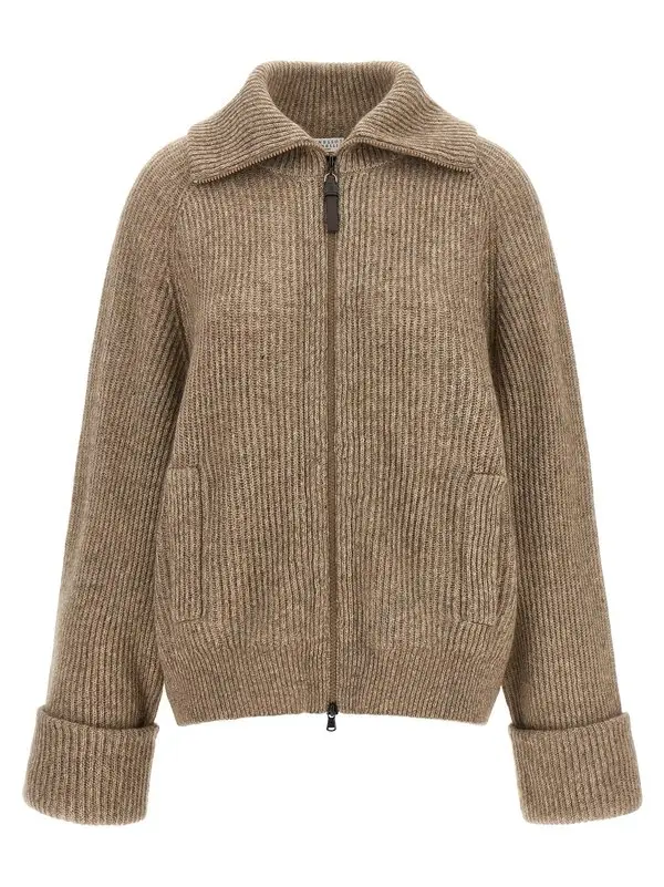 Brunello Cucinelli Sparkling' Cardigan - Cream