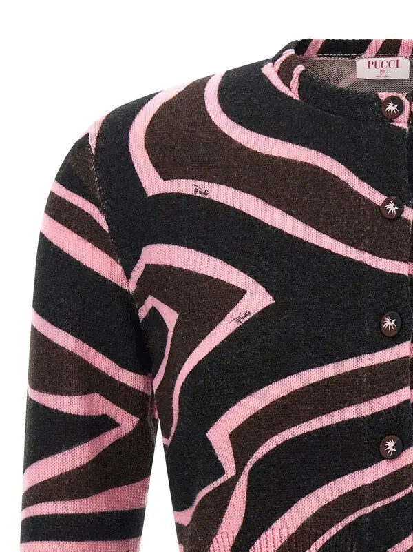 Emilio Pucci Onde' Cropped Cardigan