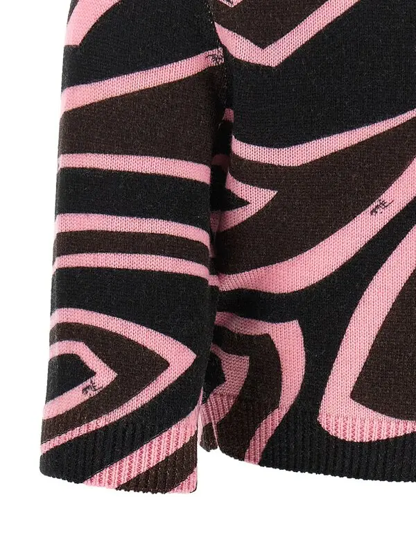 Emilio Pucci Onde' Cropped Cardigan