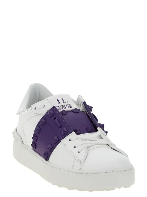 Valentino Garavani Rockstud Untitled' Sneakers - Purple
