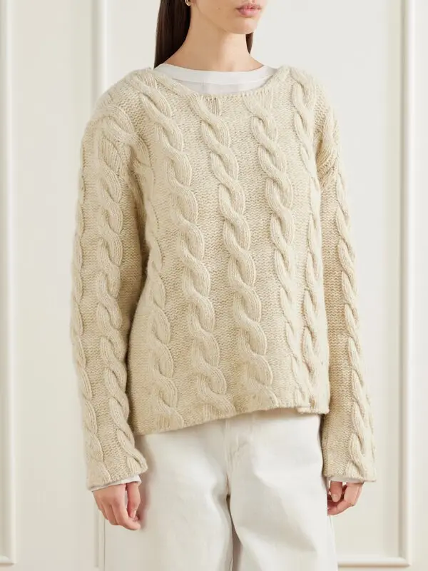 B Sides Cable-knit Wool Sweater