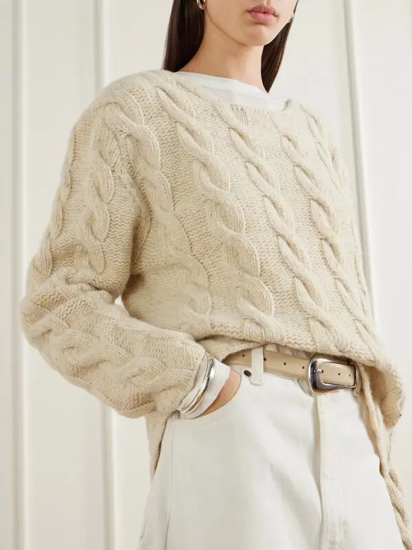 B Sides Cable-knit Wool Sweater