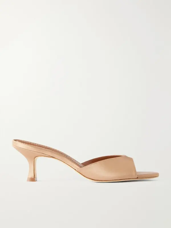 Staud Brigitte 55 Satin Mules