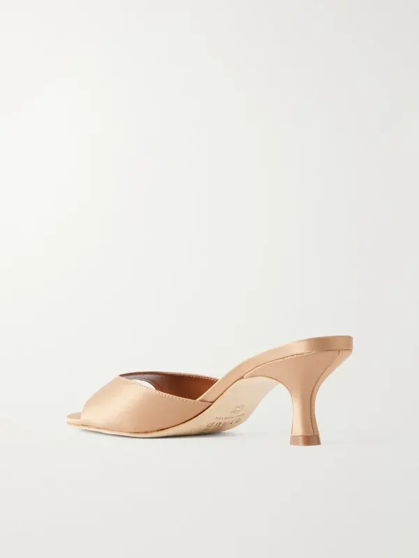 Staud Brigitte 55 Satin Mules