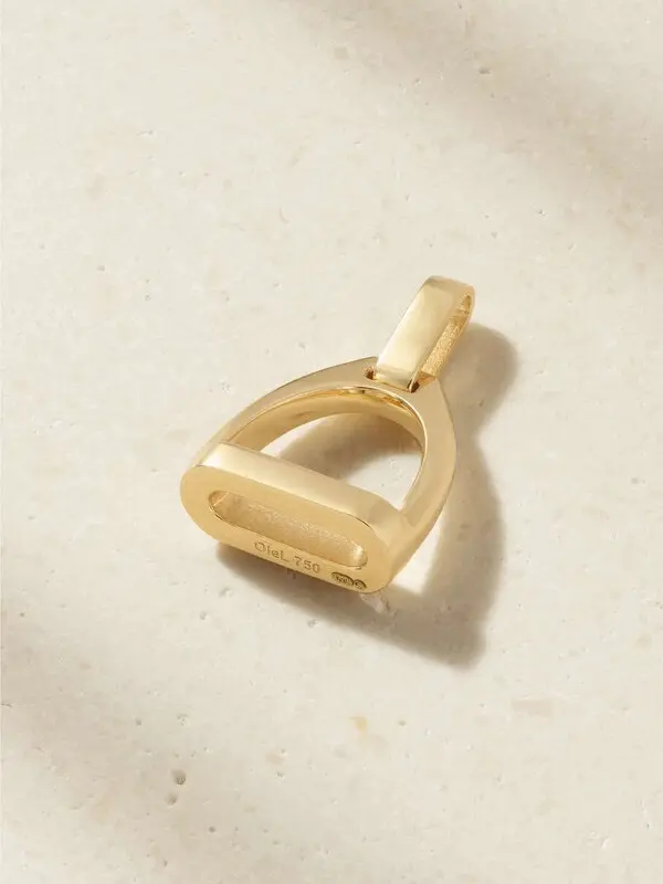 OLE LYNGGAARD COPENHAGEN Horse Stirrup 18-karat Pendant - Gold