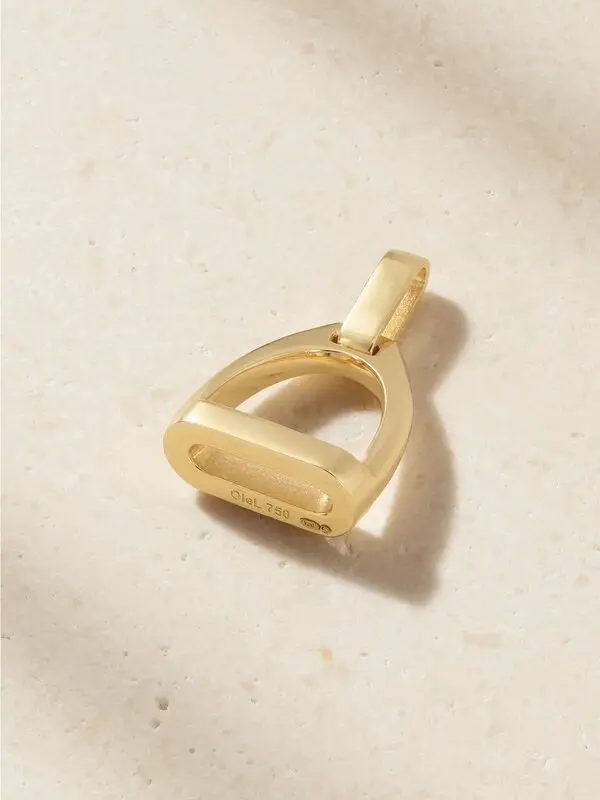 OLE LYNGGAARD COPENHAGEN Horse Stirrup 18-karat Pendant - Gold