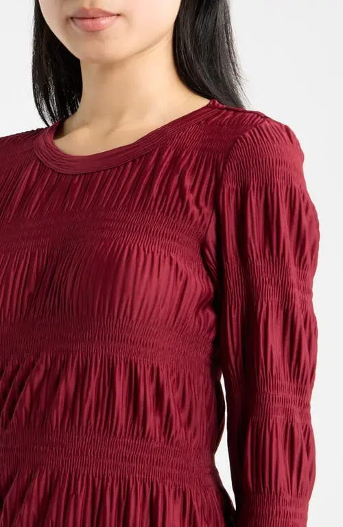 Bobeau Merrow Smocked Top