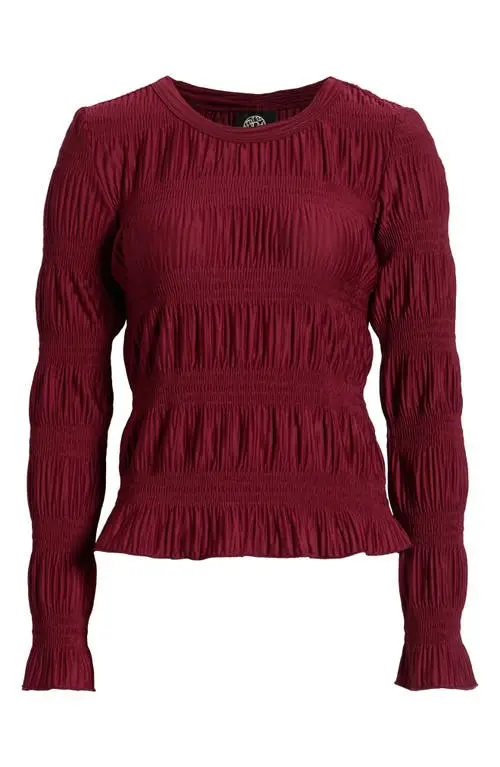 Bobeau Merrow Smocked Top