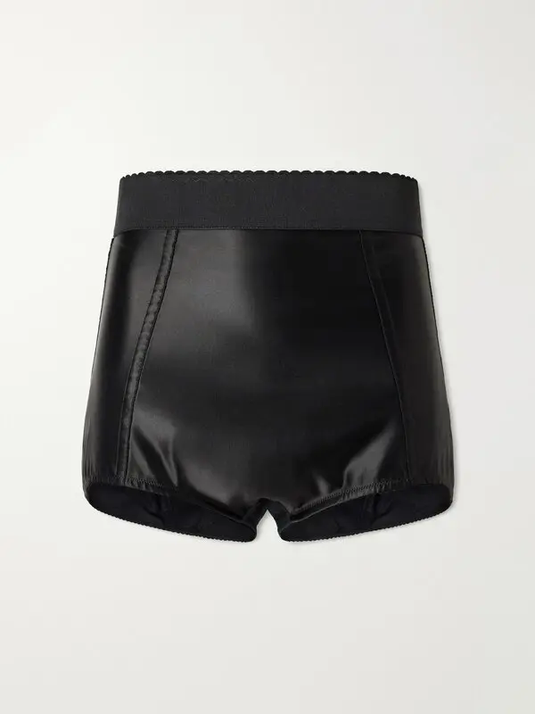 Dolce & Gabbana High-rise Satin Shorts