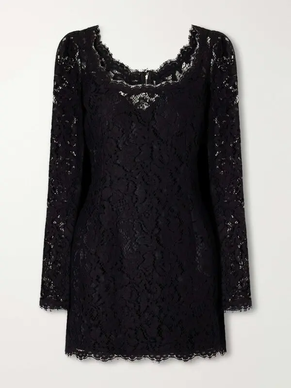 Dolce & Gabbana Corded Lace Mini Dress