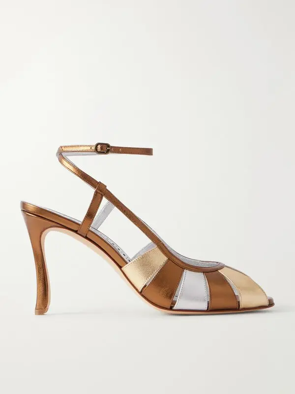 Manolo Blahnik Cloudadhi 90 Leather Sandals