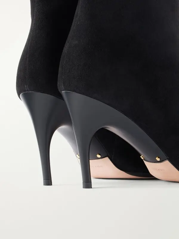 Balenciaga Duchesse 90 Suede Ankle Boots