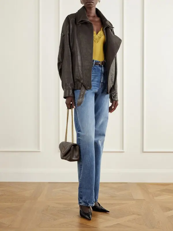 Saint Laurent Loulou Small Cassandre-embellished Matelassé Leather Shoulder Bag