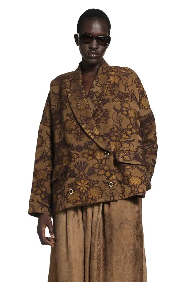 UMA WANG Crossword Blazer - Brown