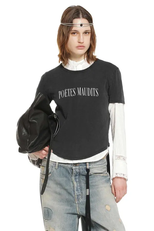 ANN DEMEULEMEESTER Floor Micro T-shirt