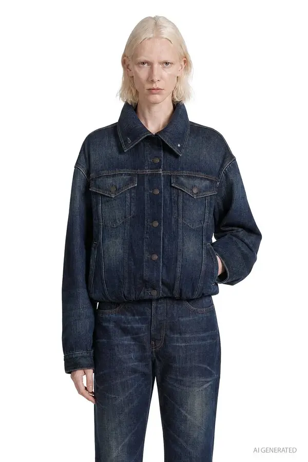 Acne Studios Cropped Denim Jacket