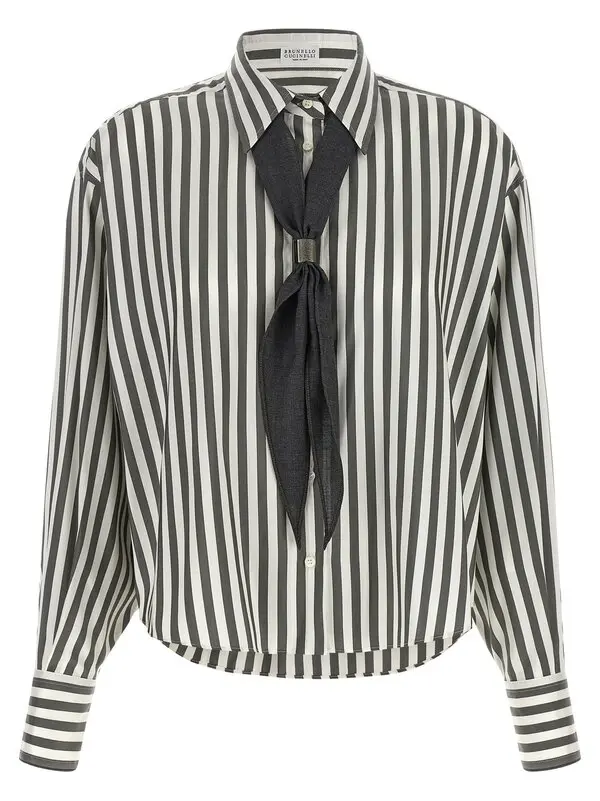 Brunello Cucinelli Shirt With Scarf