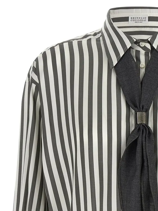 Brunello Cucinelli Shirt With Scarf