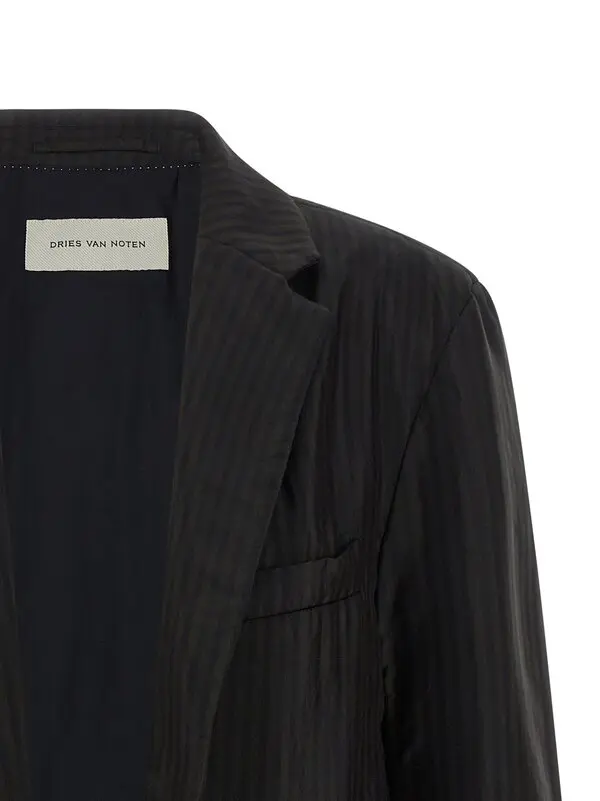 Dries Van Noten Blursy' Blazer - Brown