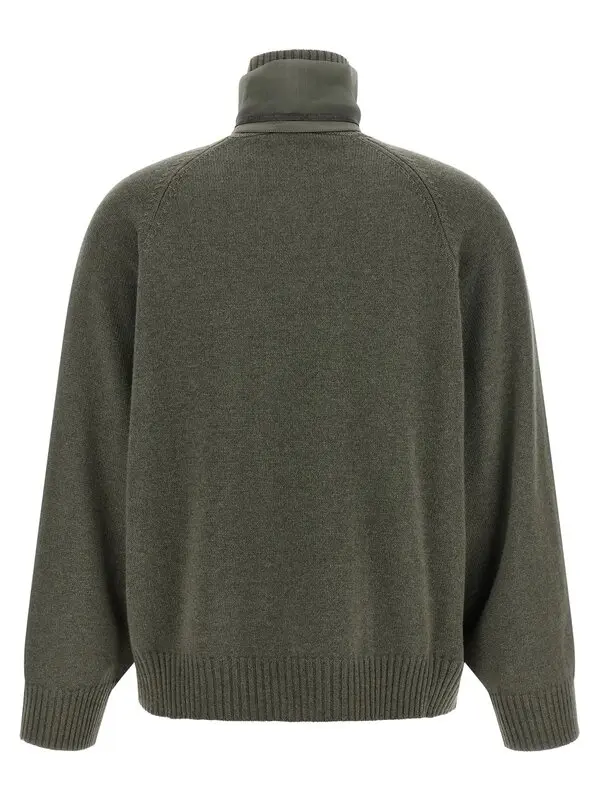 Brunello Cucinelli Monile' Insert Sweater - Green