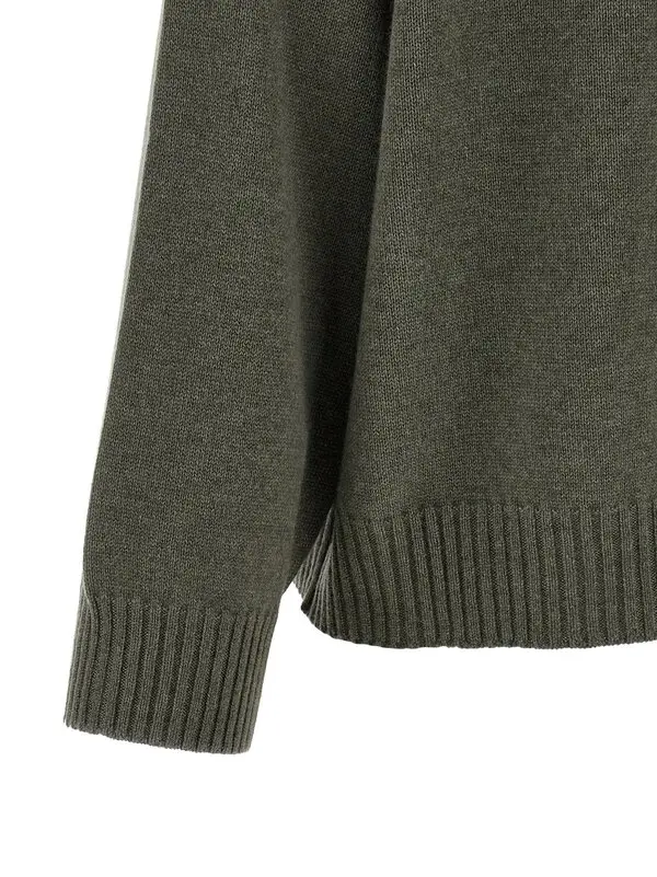 Brunello Cucinelli Monile' Insert Sweater - Green