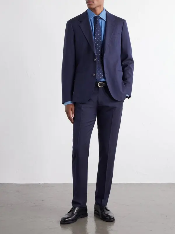 Mr P. Wool, Silk And Linen-blend Suit Jacket