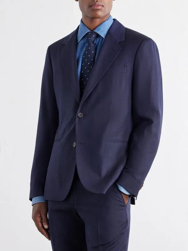 Mr P. Wool, Silk And Linen-blend Suit Jacket