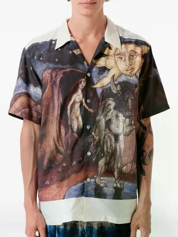 ENDLESS JOY Minotaurmachia Border Short-sleeve Shirt
