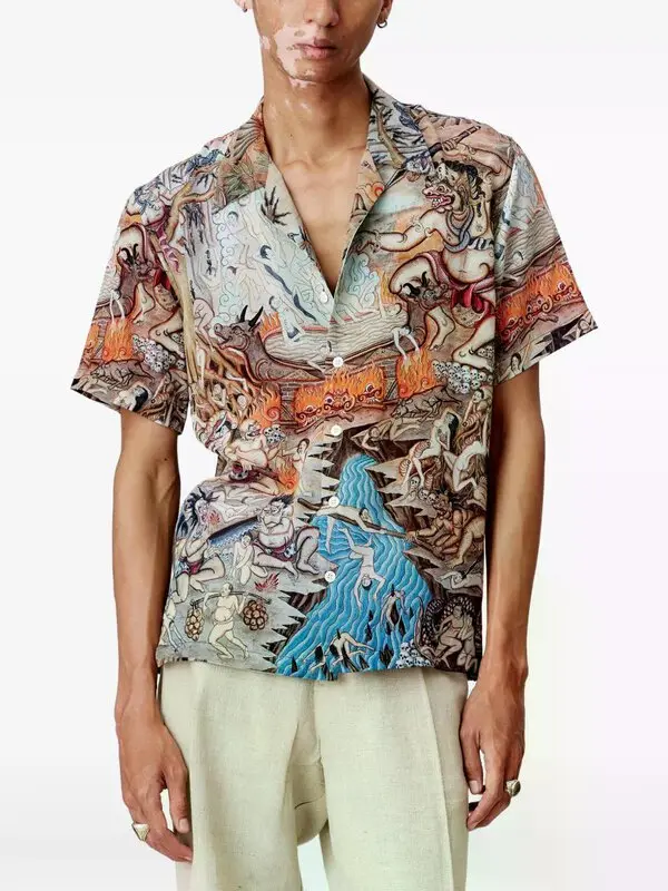 ENDLESS JOY Atma Penangsaransilk-crepe Shirt