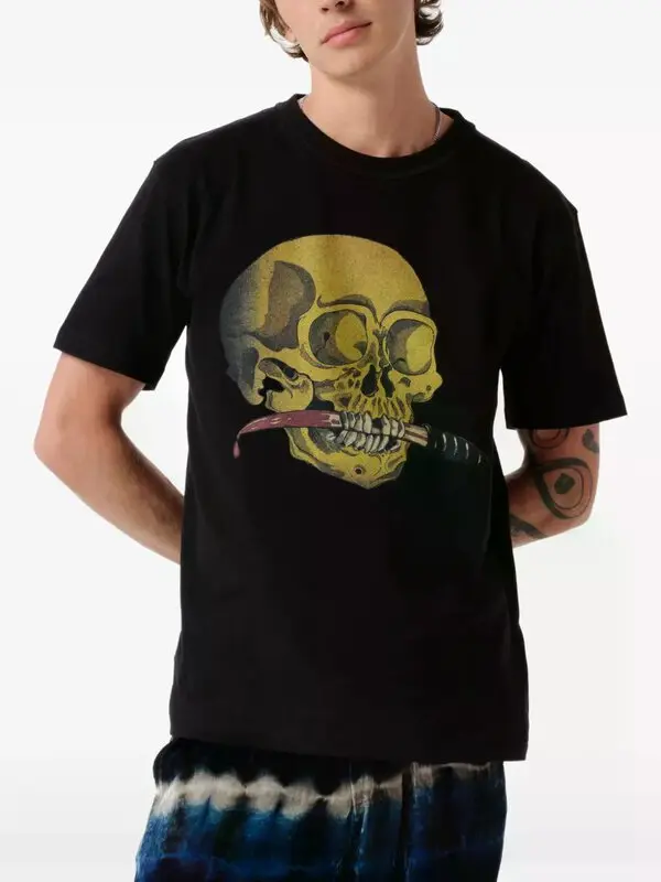 ENDLESS JOY Skull Graphic-print Cotton T-shirt